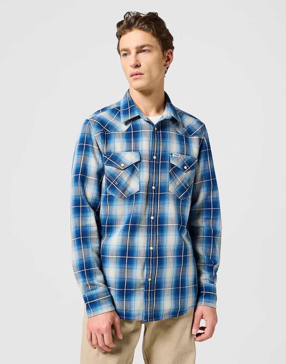 Wrangler Western Shirt Buffalo Blue – Jeans Corner Streatham